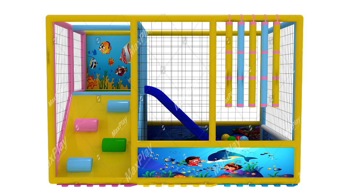 2m x 3m x 2h Ball Pool with Ramp - MaxPlay