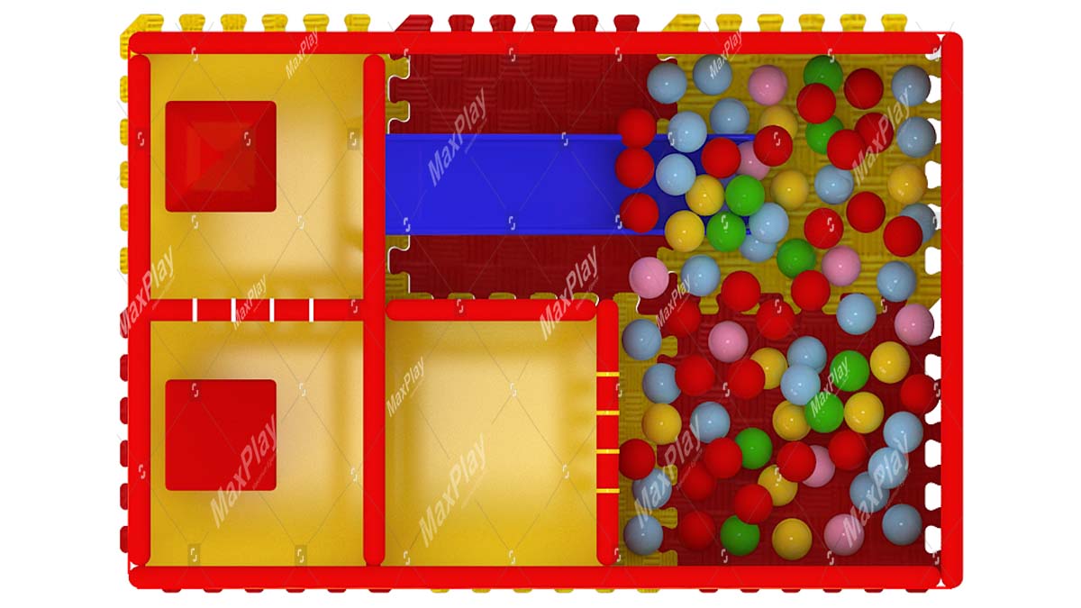 2m x 3m x 2h School Bus Ball Pool - MaxPlay