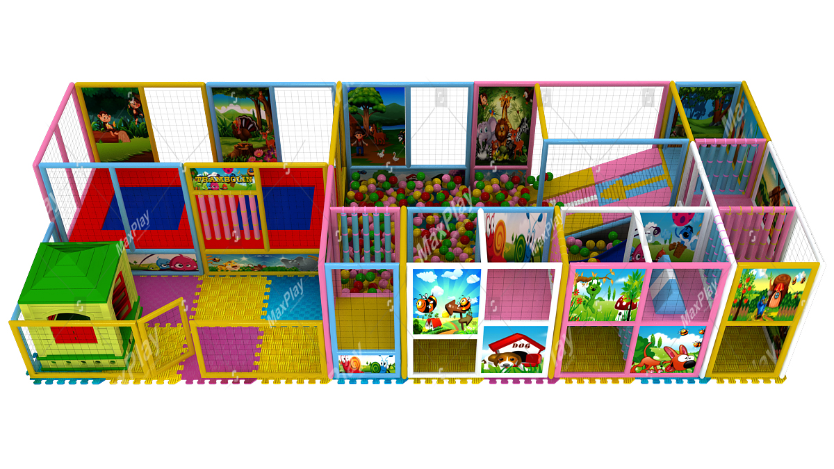 10m x 4m x 2h Ball Pool with Bearing - MaxPlay